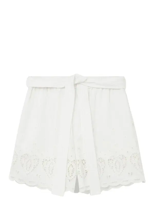 Stella McCartney Lace Detailed Shorts - White