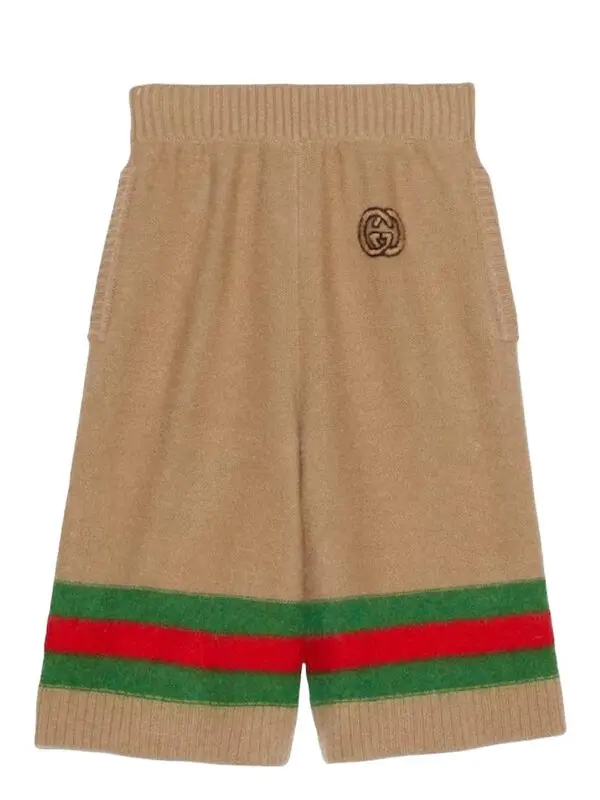 Gucci Striped Knit Knee-length Shorts - Brown