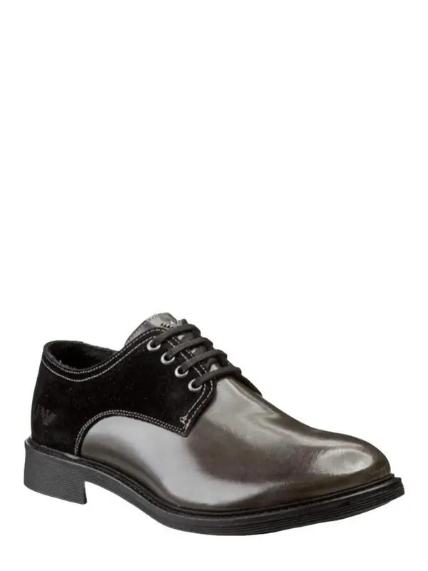Emporio Armani Lace-up Business Casual Shoes - Black