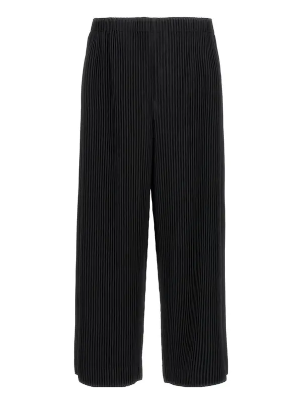 Issey Miyake Homme Plissé September Pleated Trousers - Black
