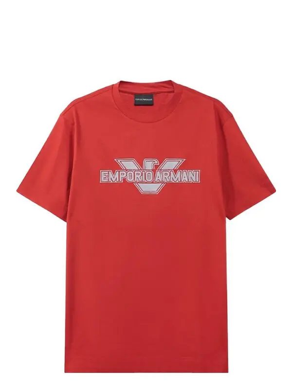 Emporio Armani Round-necked T-shirt - Red