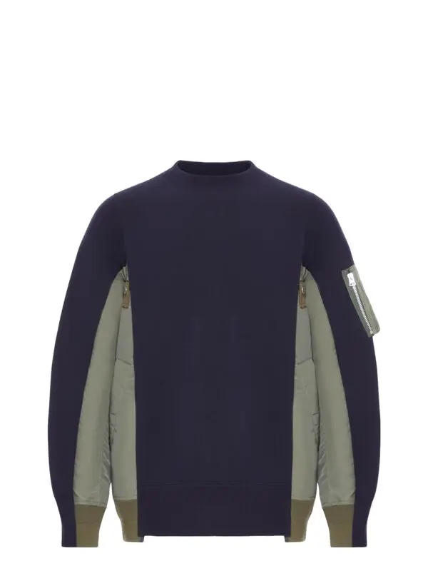 Sacai Crewneck Sweatshirt - Black