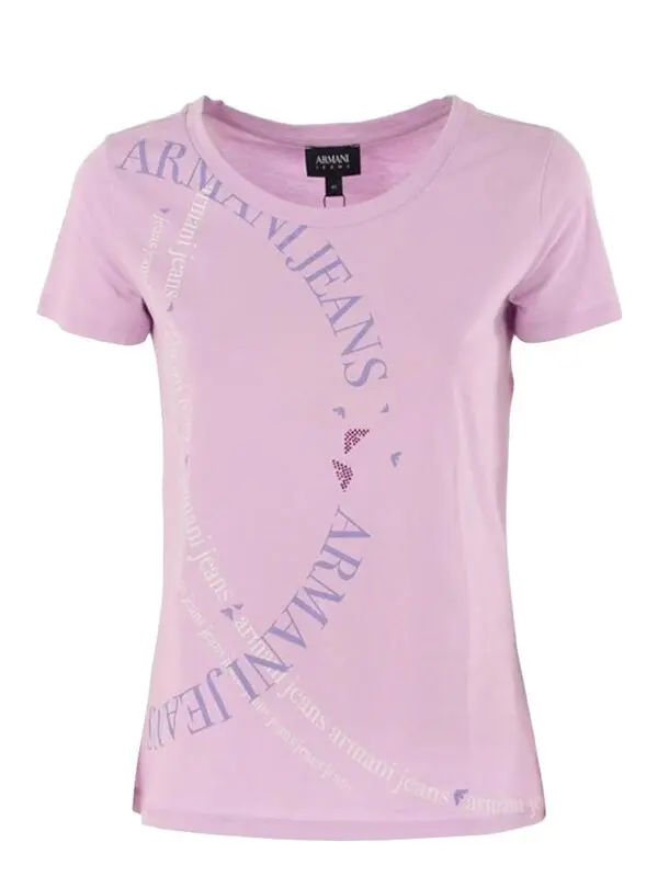 Emporio Armani Logo Print T-shirt - Purple