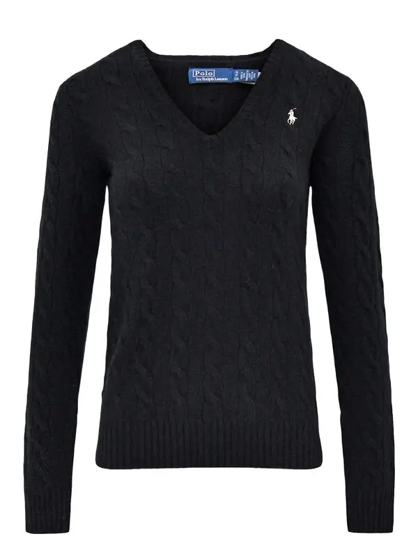 Polo Ralph Lauren Kimberly V-neck Jumper - Black