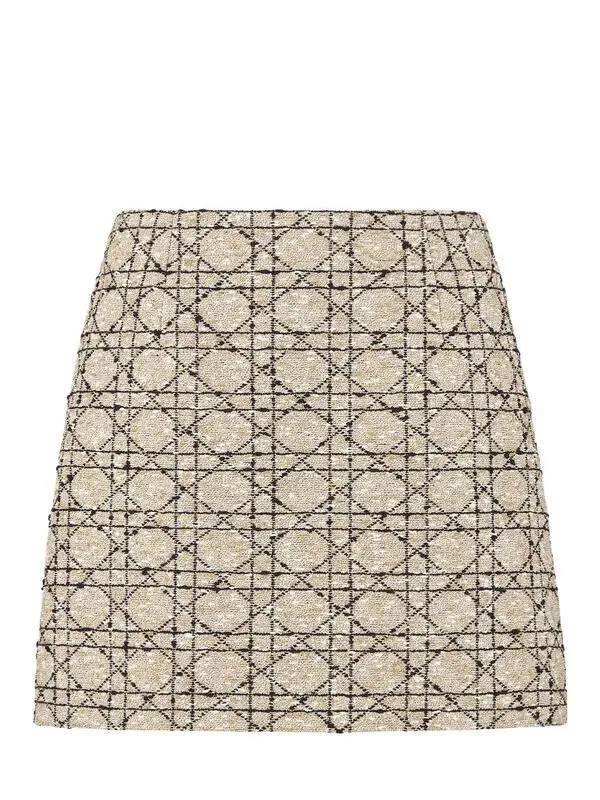 Dior Macrocannage Miniskirt - Nude