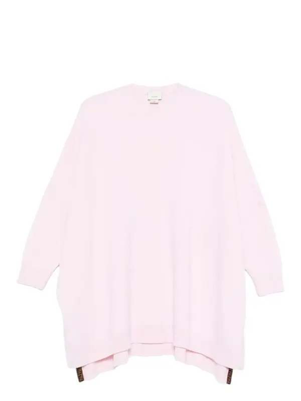 Fendi Knit Logo Wool Dress - Pink