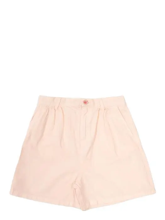 Kenzo Elastic Waist Embroidered Shorts - Nude