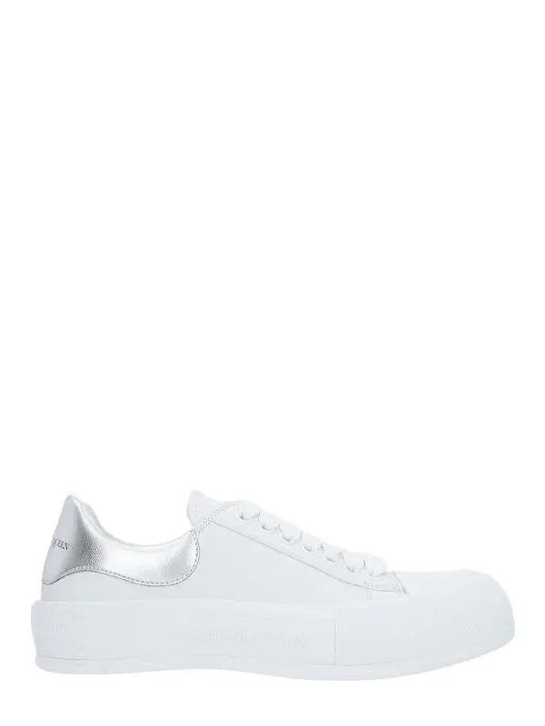 Alexander McQueen Deck Lace Up Sneakers - White