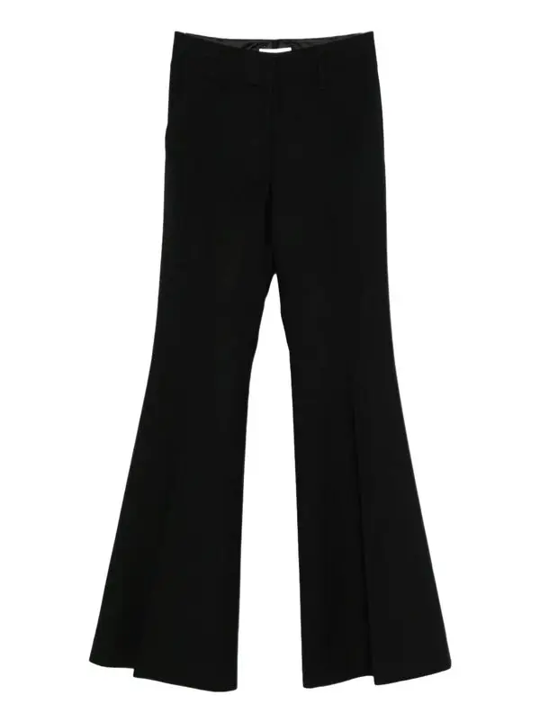 Gabriela Hearst Wool Flare Trousers - Black
