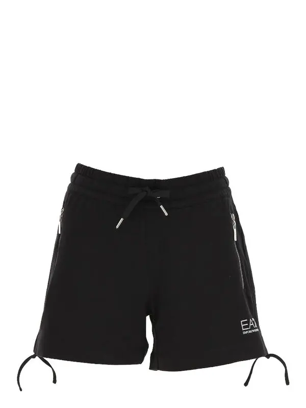 Emporio Armani Logo Detail Shorts - Black