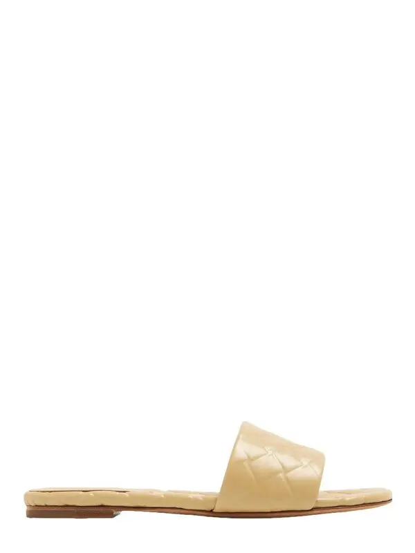 Bottega Veneta Quilted Slip-on Sandals - Nude