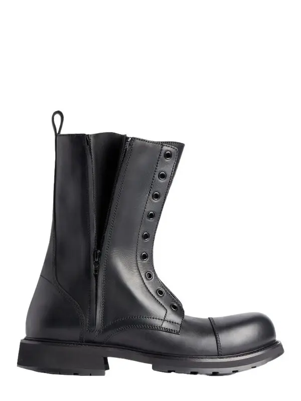 Balenciaga Truck Lace-up Boots - Black