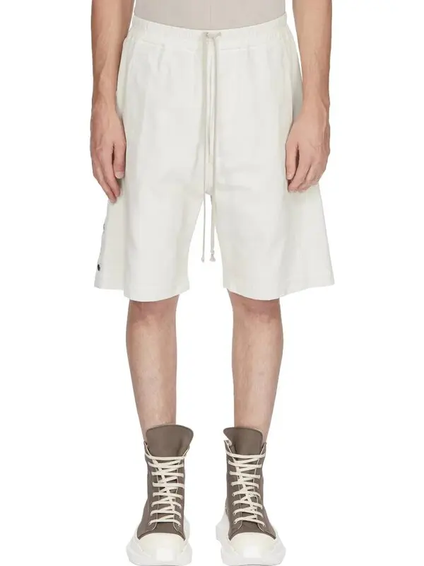 Rick Owens Wide Pusher Shorts - Milk