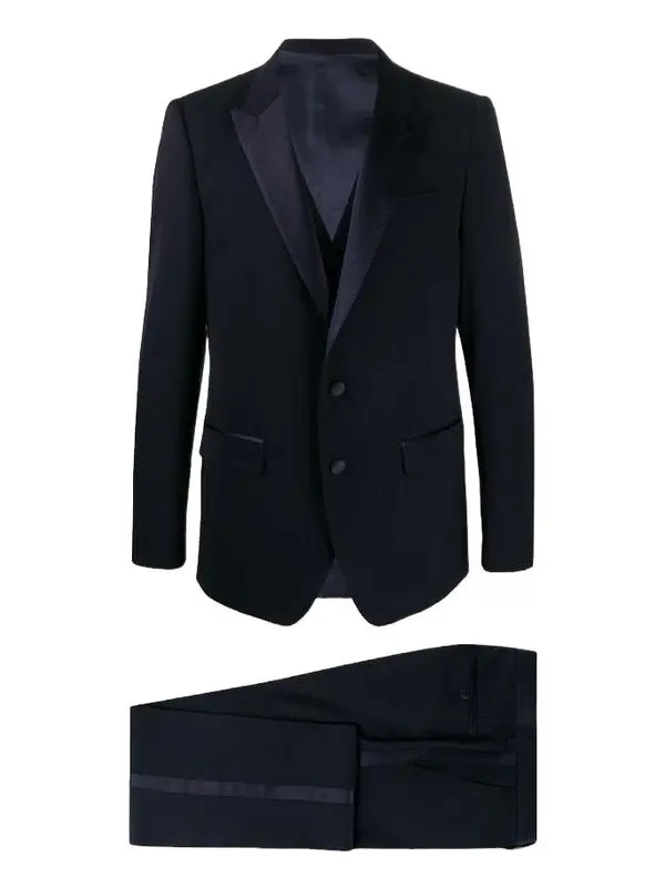 Dolce & Gabbana Dolce Gabbana Tuxedo Single-breasted Three-piece Suit - Black