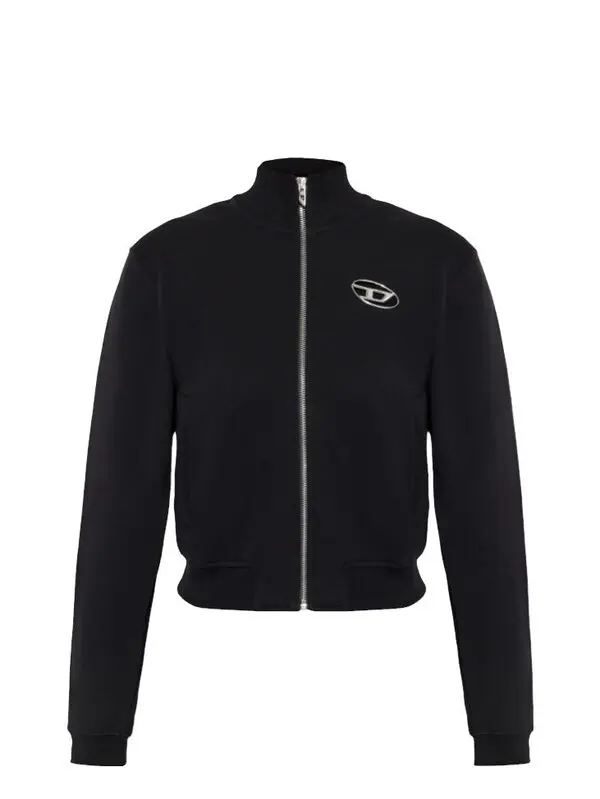 DIESEL® F-flacin Zipped Sweatshirt - Black