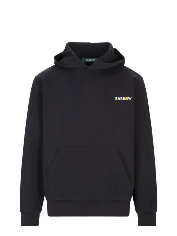 BARROW Basketball Print Hoodie - Black