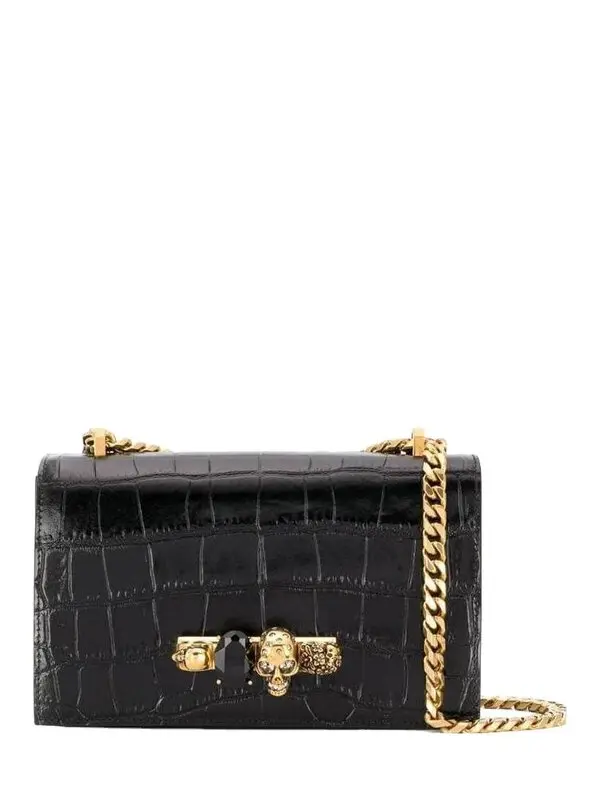 Alexander McQueen Jewelled Satchel - Black