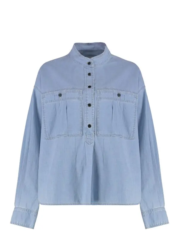 Isabel Marant Étoile Vero Denim Half-button Shirt - Blue