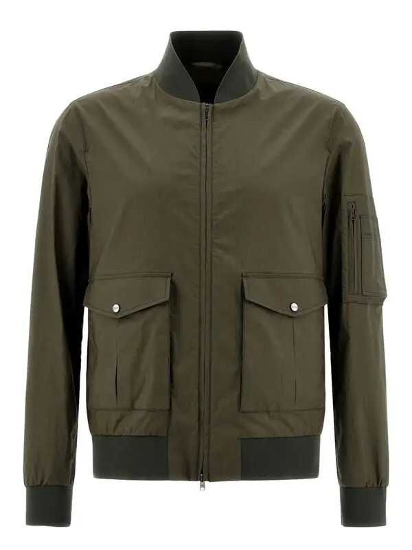 Herno Lightweight Bomber Jacket - Brown
