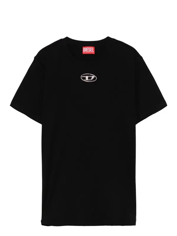 DIESEL® Oval D-logo T-shirt - Black