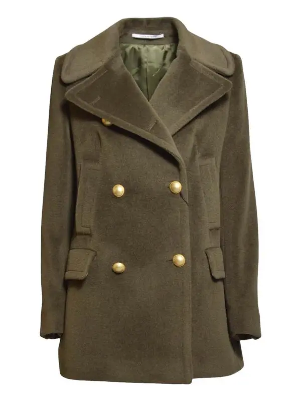 Tagliatore Blanche Double-breasted Coat - Brown