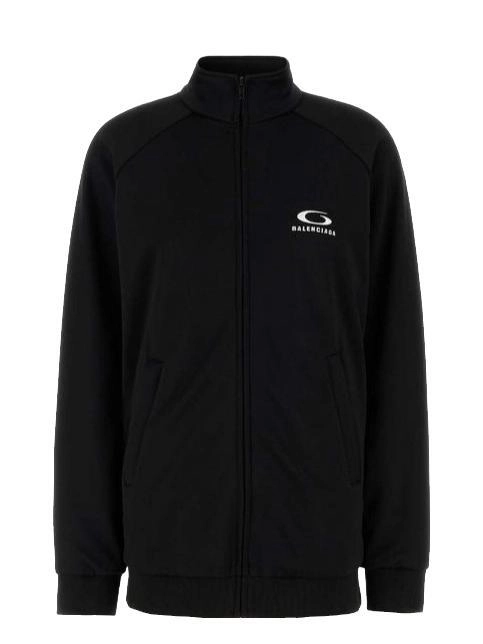 Balenciaga Tracksuit Dress With Cut-out Detail - Black