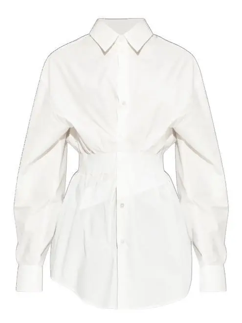 MAISON MARGIELA Tie Waist Shirt - White