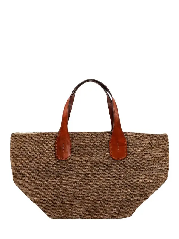 IBELIV Woven Tote Bag - Brown
