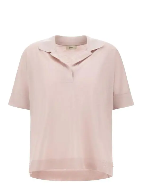 Herno Relaxed Polo T-shirt - Pink