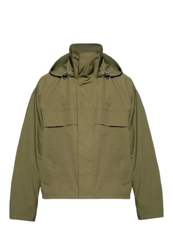 Bottega Veneta Hooded Zip-up Jacket - Green