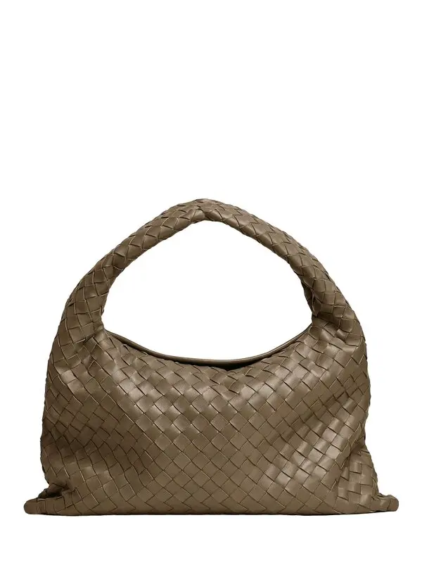 Bottega Veneta Hop Small Shoulder Bag - Pinecone Brown