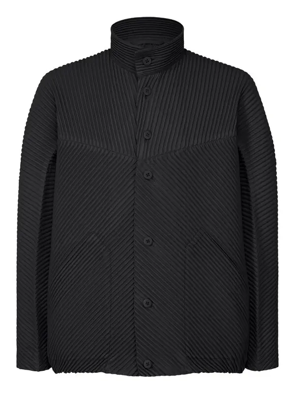 Issey Miyake Homme Plissé September Pleated Jacket - Black