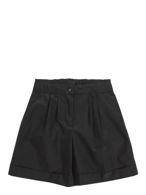 Moncler Pleated Logo Patch Shorts - Black