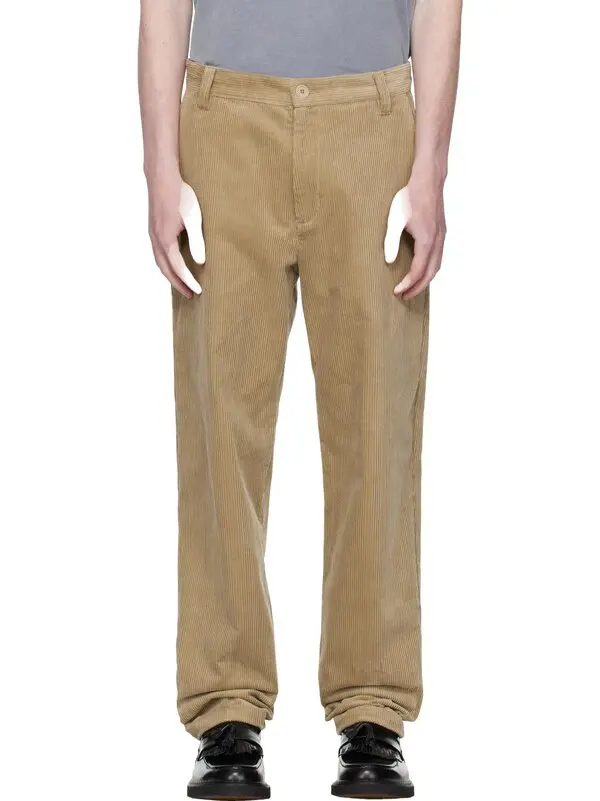 A.p.c. Corduroy Belted Trousers - Nude
