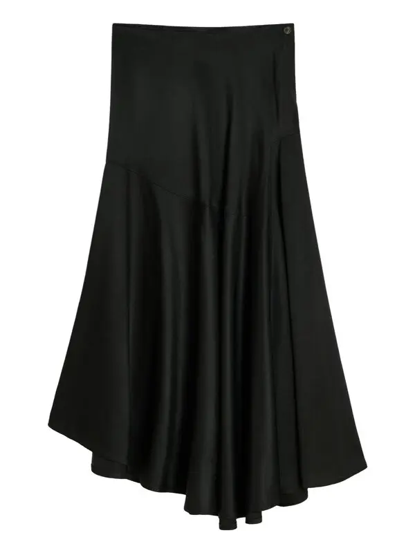 Our Legacy Waltz Skirt In Tarmac Twill - Black