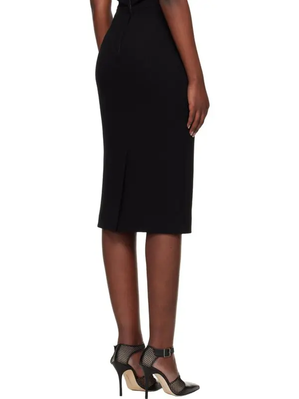 Dolce & Gabbana Strapless Tube Dress With Back Zip And Slit - Black