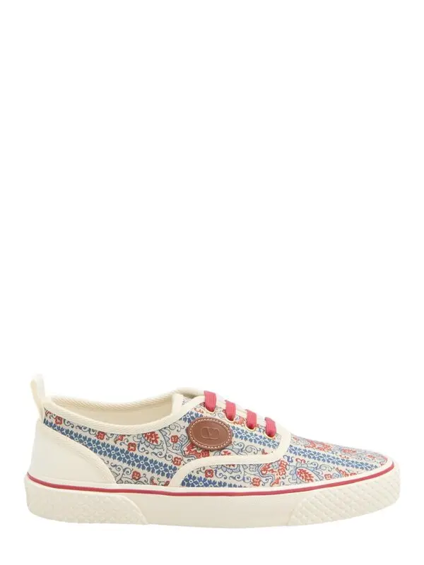 Valentino Garavani Nojoke Logo Patch Lace-up Sneakers - Multicolor