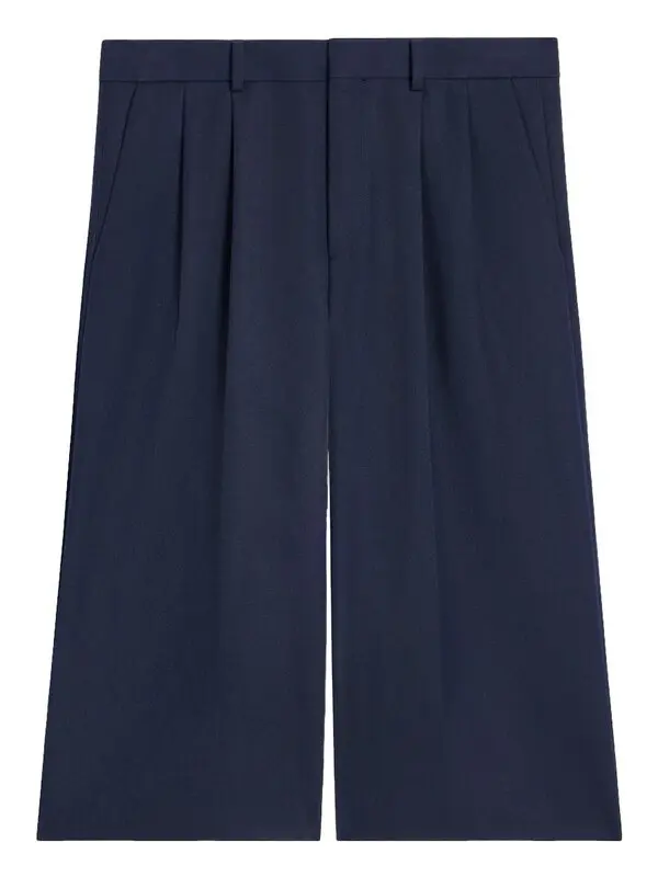 Celine Bermudas In Cotton And Wool Gabardine - Black