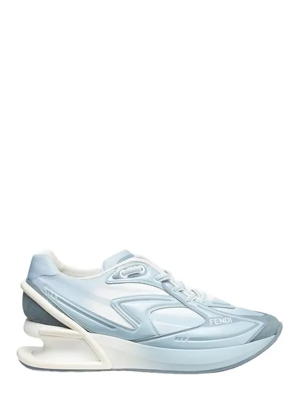 Fendi Light Nylon Low Top Sneakers - Blue