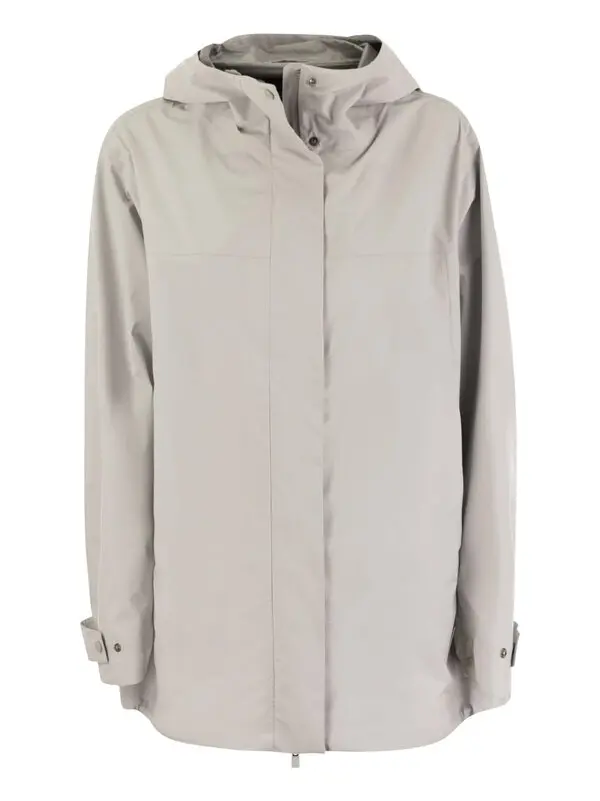 Herno Straight Hem Hooded Jacket - White