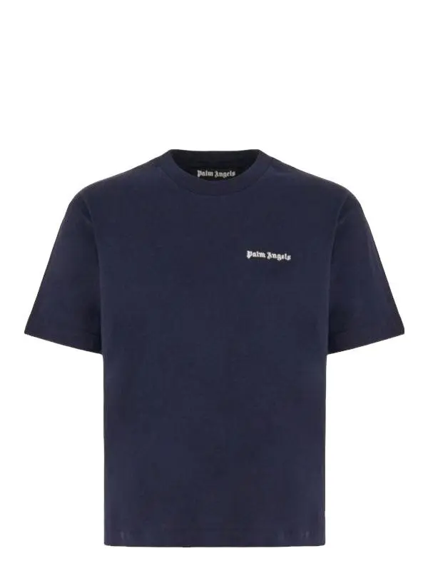 Palm Angels Logo Letter T-shirt - Blue