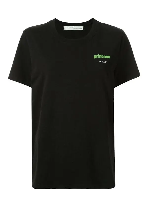 Off-White Logo Printed T-shirt - Black