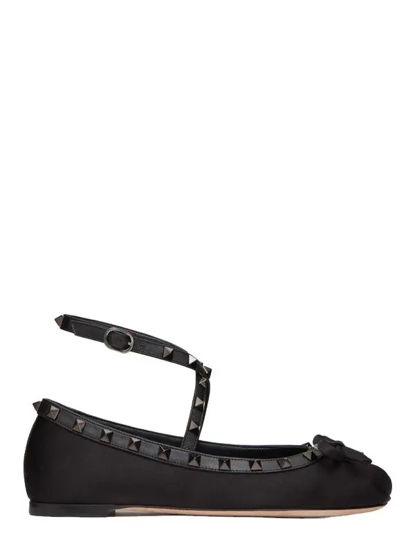 Valentino Garavani Rockstud Ballerina Flats - Black