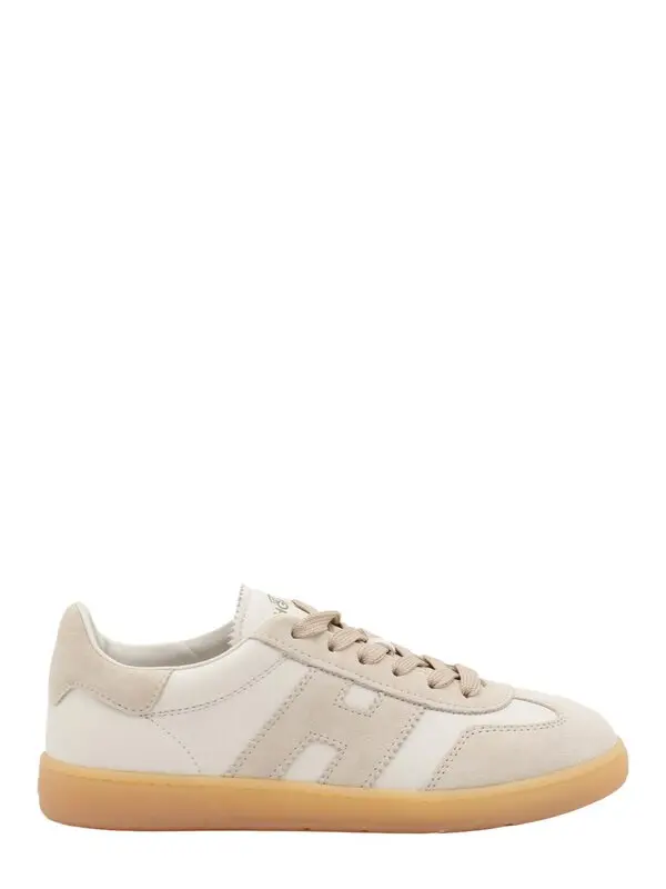 Hogan Paneled Low-top Sneakers - Nude