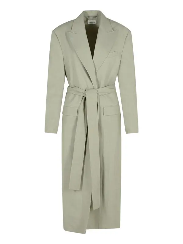 P.a.r.o.s.h Belted Trench Coat - Nude