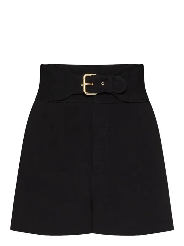 Red Valentino Belted Shorts - Black