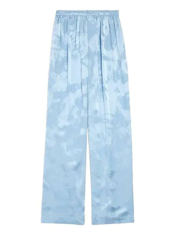 Balenciaga Washed Crayon Allover Pyjama Pants - Light Blue