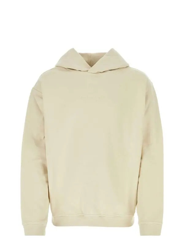 MAISON MARGIELA Logo-embroidered Cotton Hoodie - Nude