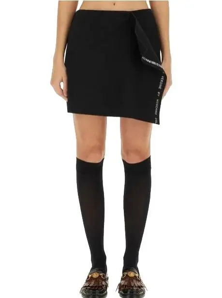 Moschino Printed Skirt - Black