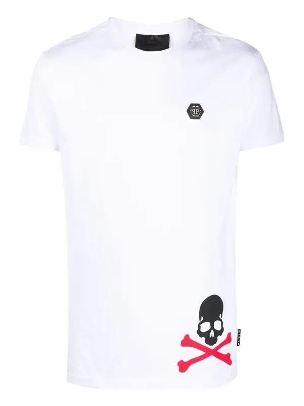 Philipp Plein Logo Patch T-shirt - White
